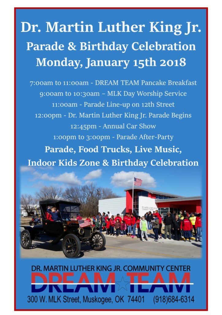 Dr. Martin Luther King Jr. – Parade & Birthday Celebration | Muskogee ...